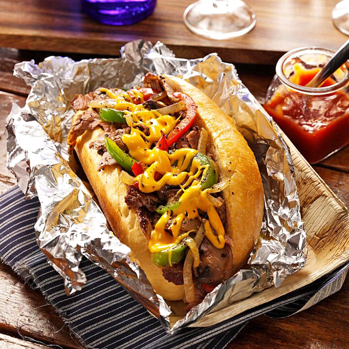 Green peppers add a sweet crunch to the savory symphony. It's like the sandwich equivalent of adding cymbals to a perfect rock ballad.