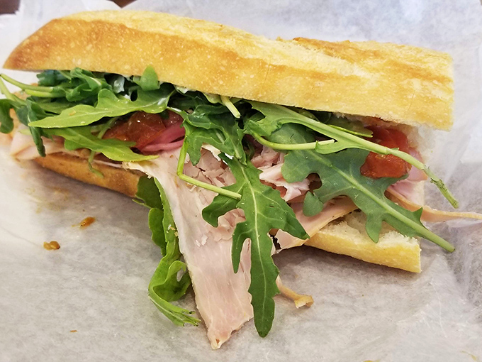 Fresh, vibrant, and bursting with color – this sandwich proves that On The Rise isn't just about sweet treats. Their savory game is equally impressive.