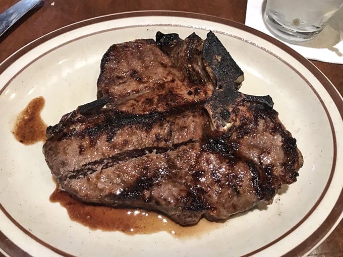 This isn't just a steak—it's a masterpiece with grill marks. The porterhouse doesn't sizzle; it serenades your taste buds with a beefy love song.