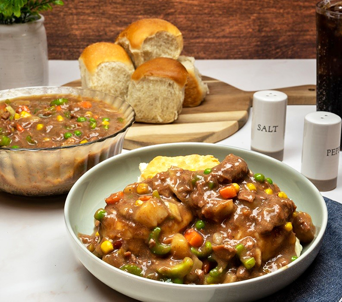 This isn't just pot roast—it's a hug on a plate. Tender meat swimming in rich gravy with vegetables that actually taste like vegetables.