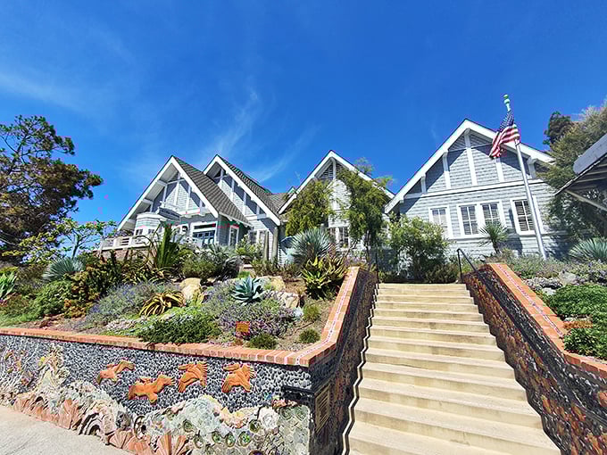 These coastal cottages with their meticulous landscaping and sea-weathered charm embody Del Mar's architectural personality – casual elegance with ocean views.