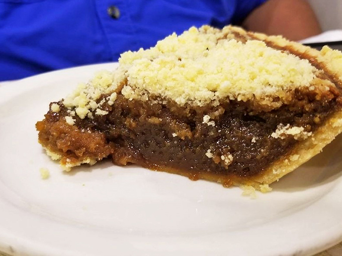 Shoofly pie—where molasses meets crumb topping in a marriage so perfect it should have its own reality show. Sweet, rich, and unapologetically traditional. 