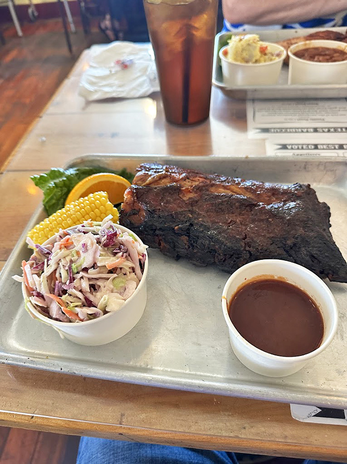 These ribs don't need a fancy introduction—they've got that perfect bark, that smoke ring, and that "I'll-remember-this-forever" flavor that speaks for itself.