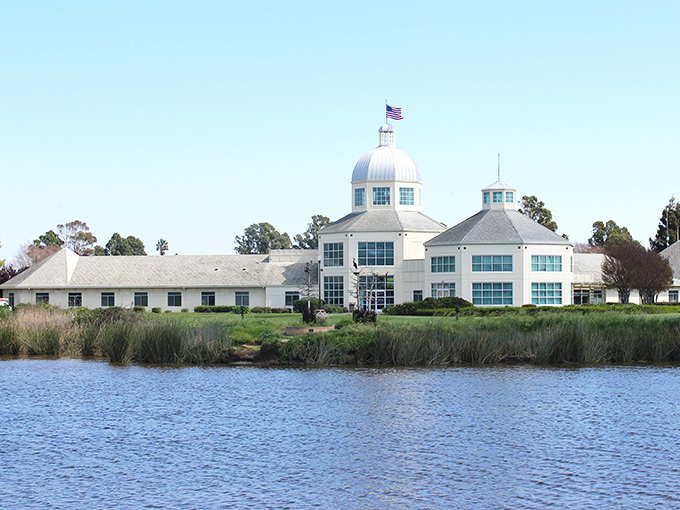 City Hall that looks more like a resort? That's Suisun City for you—where even municipal business comes with a side of architectural delight.