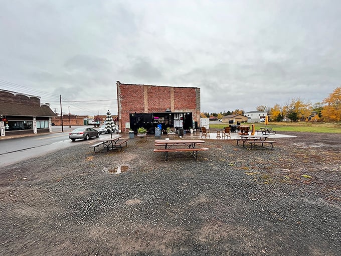 What looks like a simple gathering space transforms during community events, where folding tables and good company turn ordinary evenings into small-town magic.