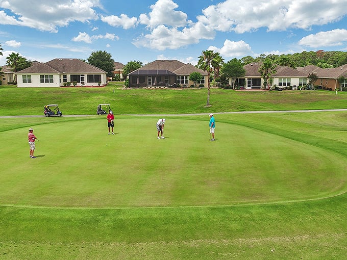 Golf in paradise – where every missed putt comes with a consolation prize of stunning views and the knowledge that snow shoveling is someone else's problem.