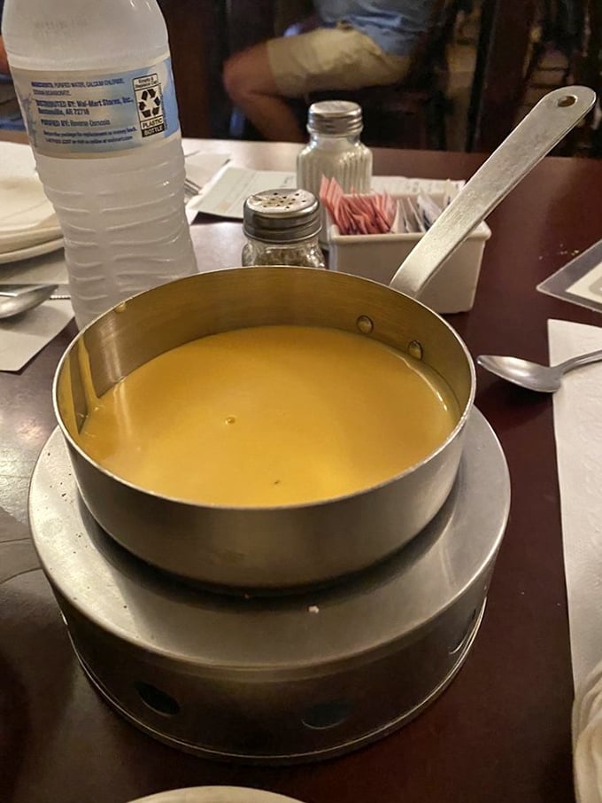 This isn't just soup—it's liquid gold in a copper pot. The kind of comfort that makes you wonder why you ever eat anything else.