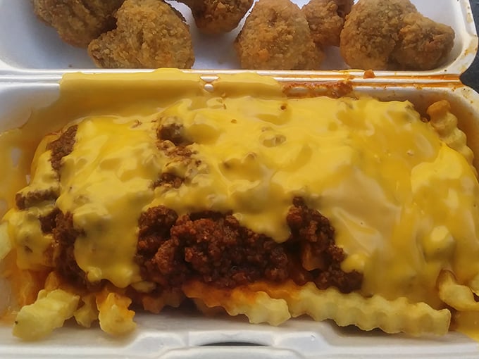 Chili cheese fries—the comfort food trifecta. When potatoes, cheese, and meat join forces, resistance becomes entirely futile.