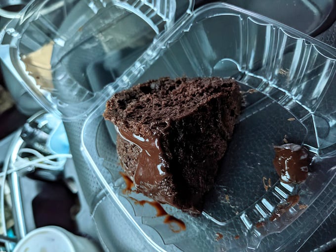 Chocolate cake so moist it should come with a warning label. The perfect finale to a burger pilgrimage.