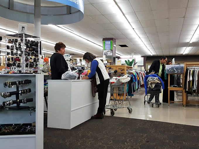Where retail therapy meets actual therapy – volunteers at the checkout counter transform transactions into community connections.