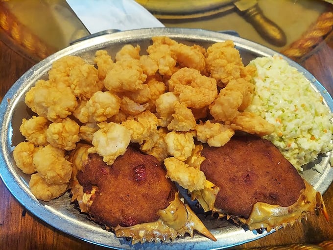 Deviled crab that would make angels jealous – crispy outside, creamy inside, heavenly throughout.