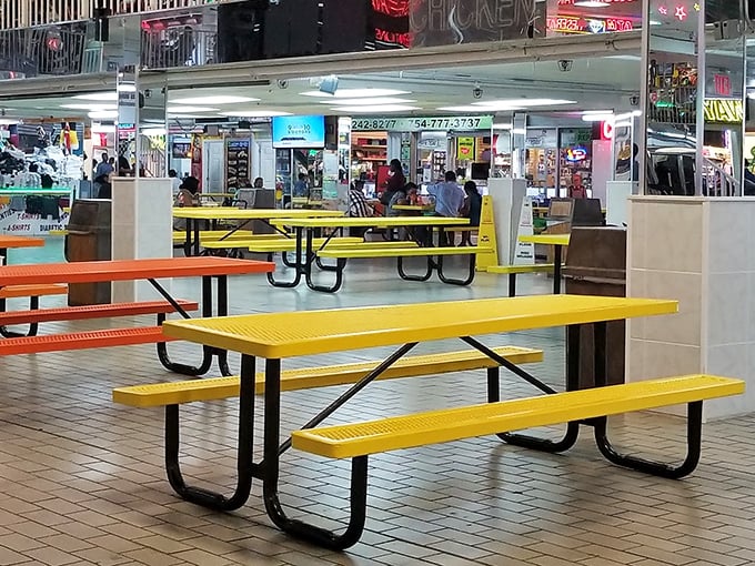 Fuel up at the food court, where international cuisine meets Florida prices in delicious harmony.