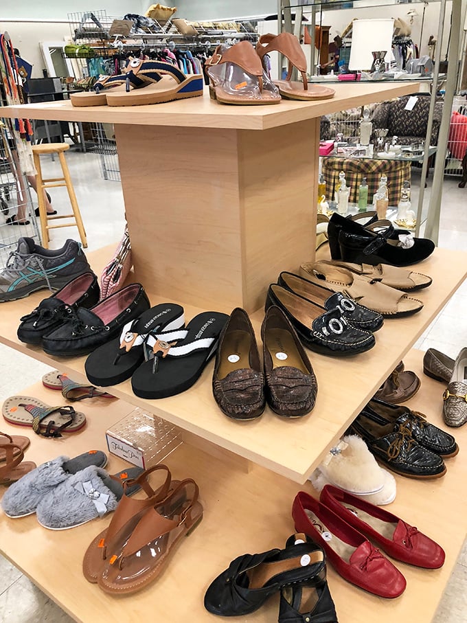 These aren't just shoes – they're stories waiting to be continued, from barely-worn loafers to that perfect pair of red dress shoes.