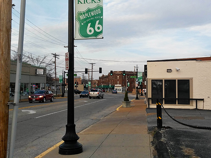 Historic Route 66 runs through Maplewood's heart, where mid-century charm meets modern affordability – like finding your favorite vintage at today's prices.