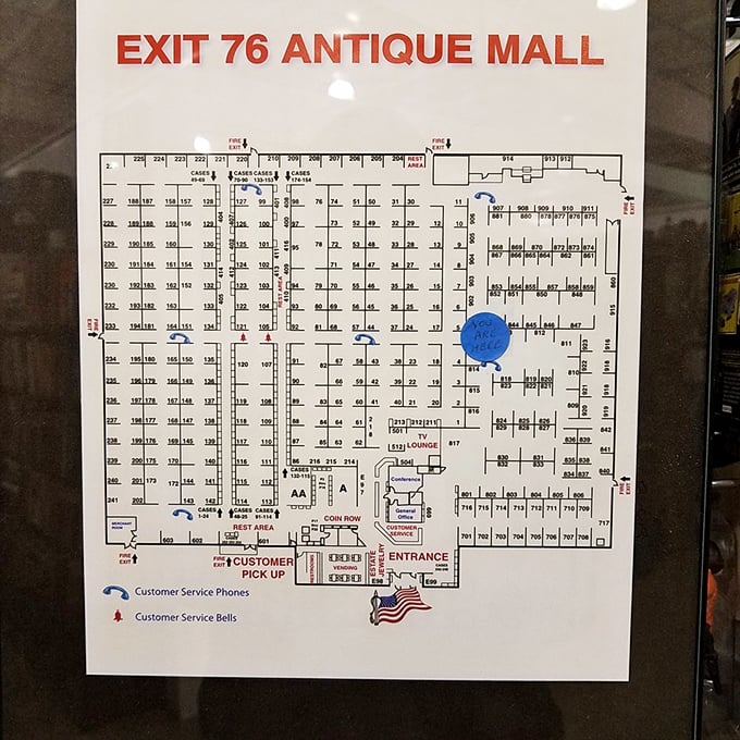 This helpful map proves you'll need a strategy, or just embrace getting wonderfully, hopelessly lost inside.