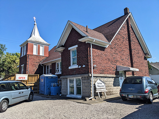 The Doyle Museum wears its history with unpretentious pride. That modest sign promises treasures inside for those curious enough to knock.