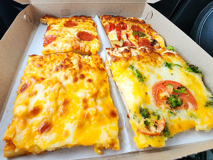 Their pizza proves The Pie Shoppe isn't a one-trick pony—melty cheese and fresh toppings on a crust that deserves its own fan club.