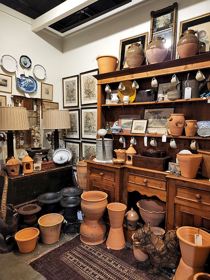 A pottery lover's paradise where terracotta meets porcelain in a celebration of form and function that spans generations of craftsmanship.
