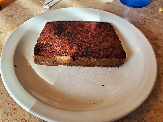 Scrapple: Pennsylvania's breakfast rebellion against boring morning routines, crisped to perfection and unapologetically delicious.