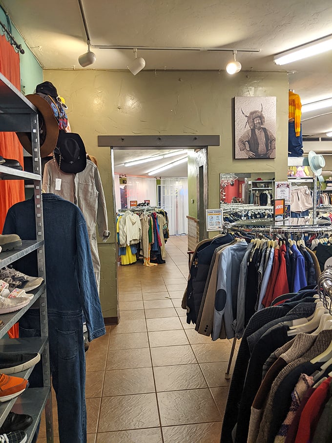 Hallways lead to more discoveries – just when you think you've seen it all, another room of potential wardrobe magic awaits around the corner.