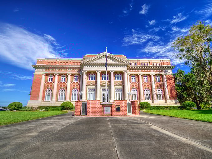 Behold Florida's courthouse royalty: red brick majesty with columns that would make Scarlett O'Hara swoon with envy.