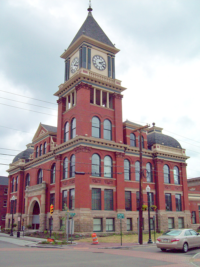 Bradford's historic stone building anchors the downtown area, showcasing the architectural character available at affordable retirement prices.