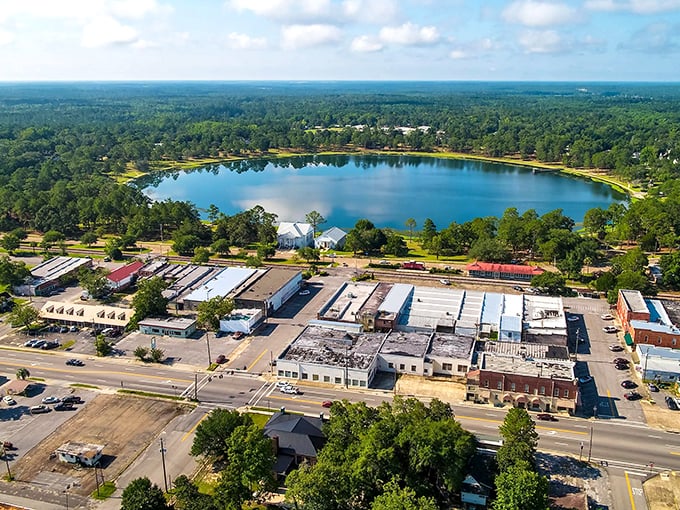 DeFuniak Springs' perfectly round lake looks like Mother Nature used a compass. It's the geographical equivalent of finding the last symmetrical potato chip.