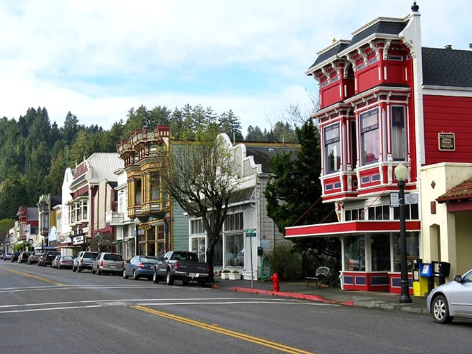 Ferndale's candy-colored Victorians are architectural eye candy. The gingerbread trim looks good enough to eat!