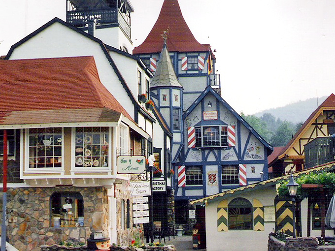 The Alps called—they want their architecture back! Helen's Bavarian buildings create a delightful cultural mashup in the Georgia mountains.