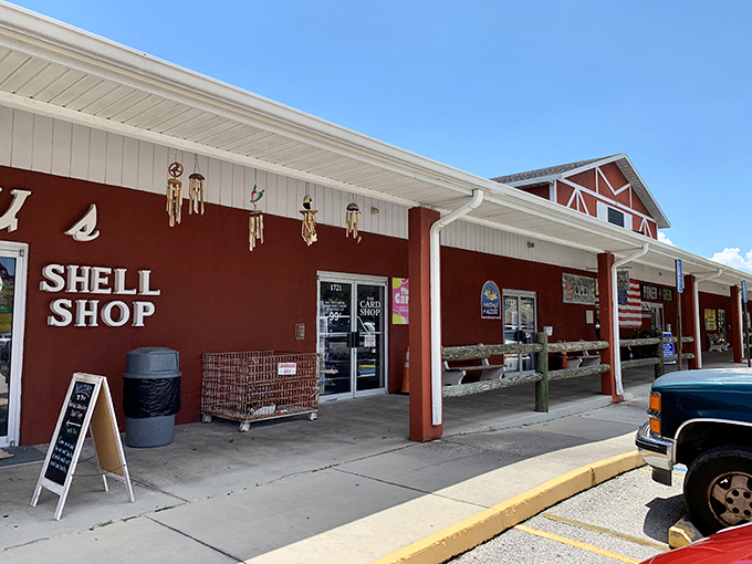 Red Barn's shell shop beckons with coastal treasures—the perfect place to find a piece of Florida to take home.