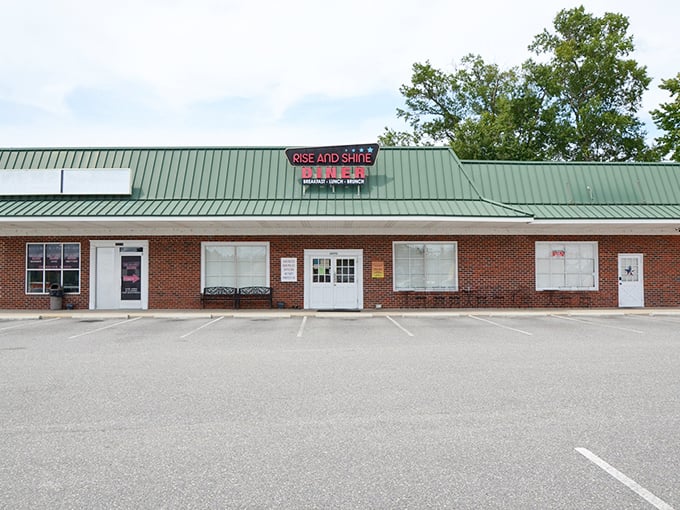 Rise and Shine's modest brick exterior hides breakfast magic that would make even night owls consider becoming morning people. 