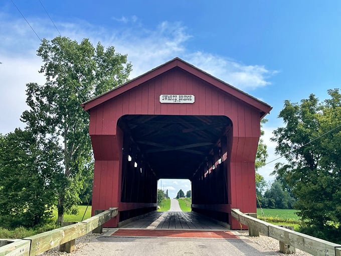 Bold as a barn and twice as photogenic, this red charmer knows how to steal the show.