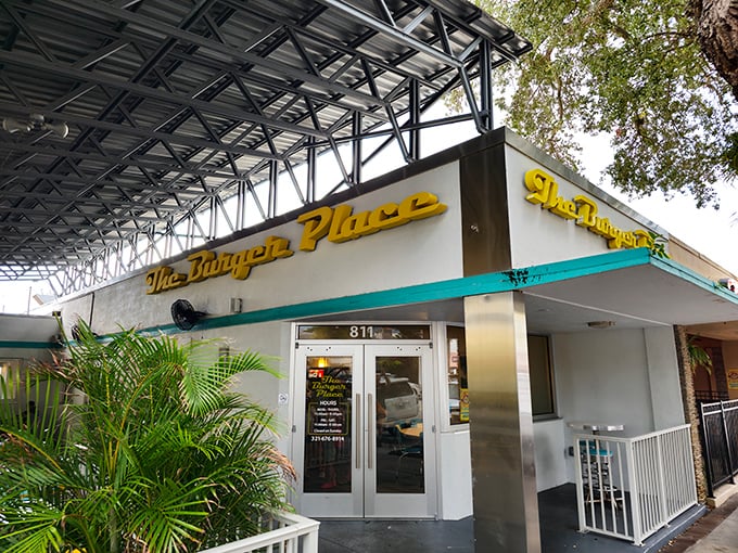 The Burger Place's yellow brick building houses Melbourne's burger royalty. Simple name, extraordinary flavors.