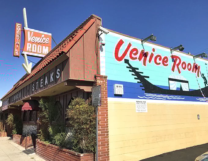 That colorful mural practically shouts "neighborhood gem" to anyone with eyes to see it.
