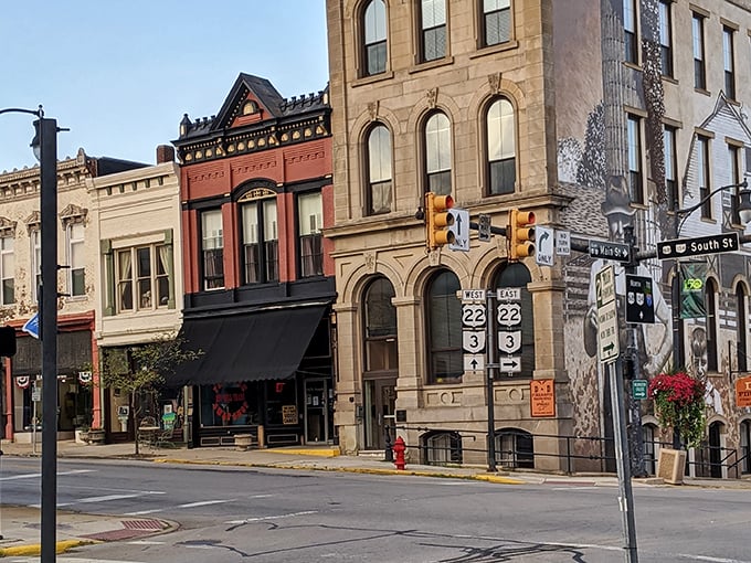 Wilmington's historic buildings stand tall with small-town pride. That theater marquee has seen decades of first dates!