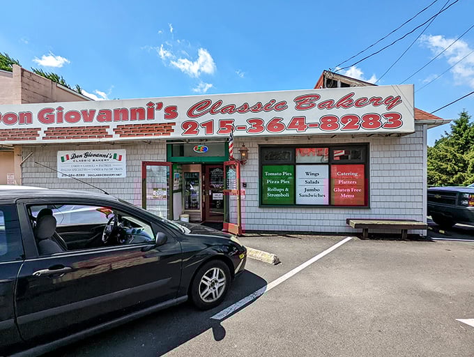 Sunshine amplifies Don Giovanni's humble charm. Those red, white and green accents are like Italy waving hello in Pennsylvania.