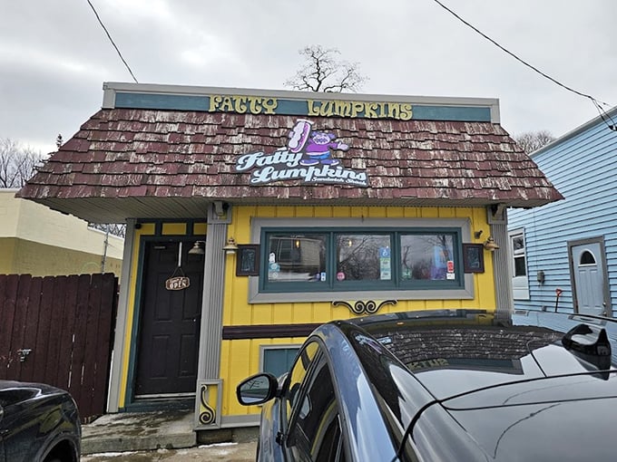 This cheerful yellow sandwich shack looks like it was designed by Wes Anderson – quirky outside, delicious inside.