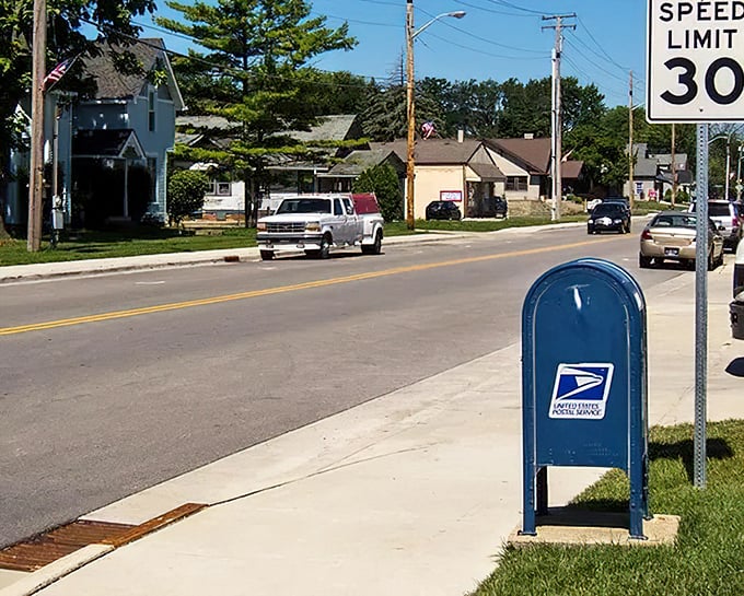 Historic Michigan Road – where charming small towns still remember when neighbors waved and porches weren't just for decoration.