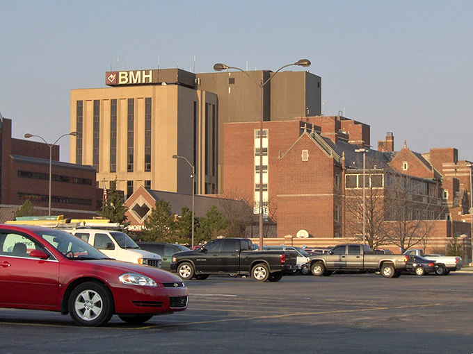 This hospital complex represents the heartbeat of community care, where neighbors look after neighbors with genuine concern.