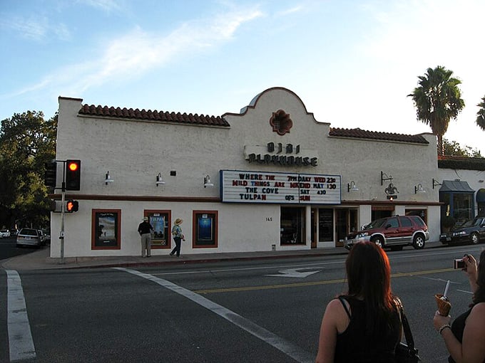 The historic Ojai Playhouse stands as a reminder that entertainment existed before streaming, when going to the movies was an event.