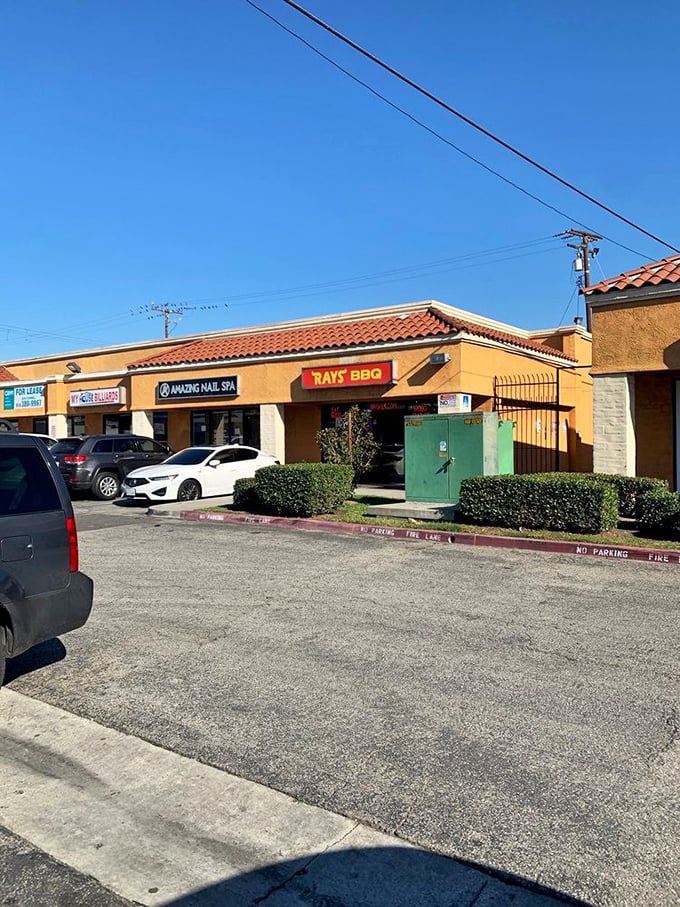 Ray's modest storefront hides big flavors. The best BBQ joints often come in small packages.
