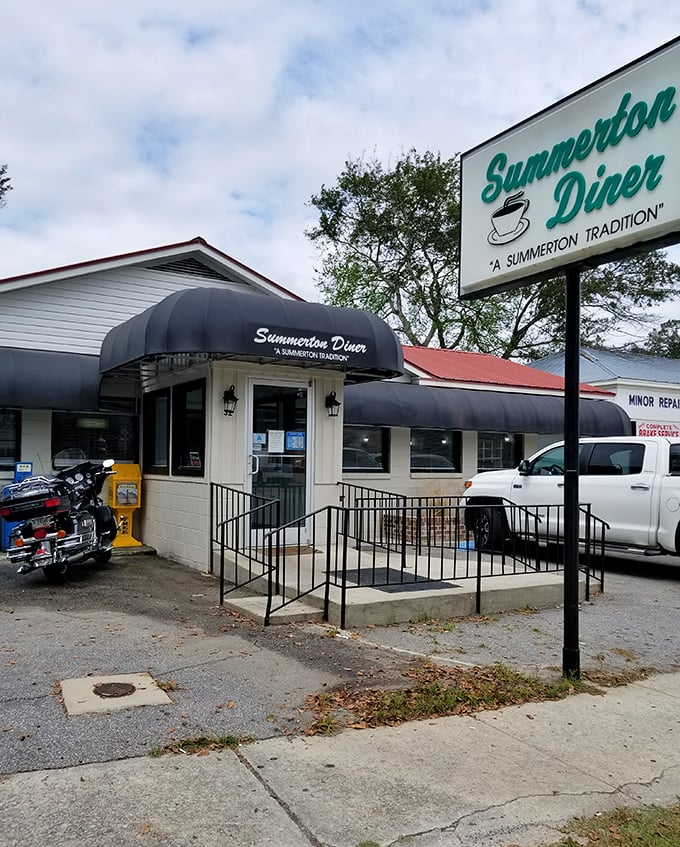 The sign proudly declares it "A Summerton Tradition"—one bite of their country breakfast explains why it's lasted generations.