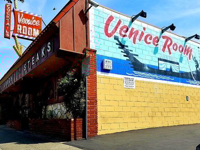 Sometimes the brightest exteriors hide the most tender, perfectly cooked steaks inside these walls.