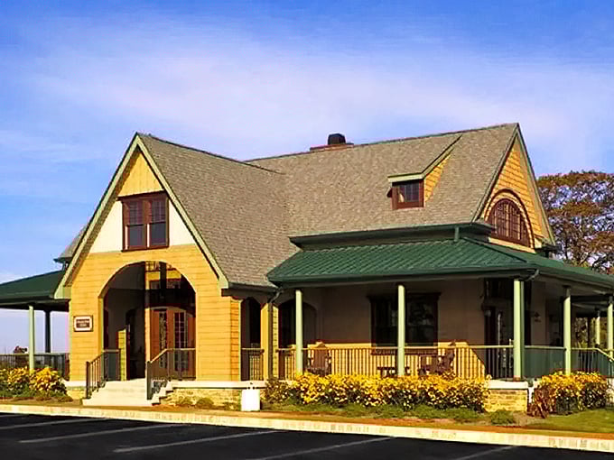 Golden hour architecture glows with warmth, promising cozy retirement years without breaking the family bank.