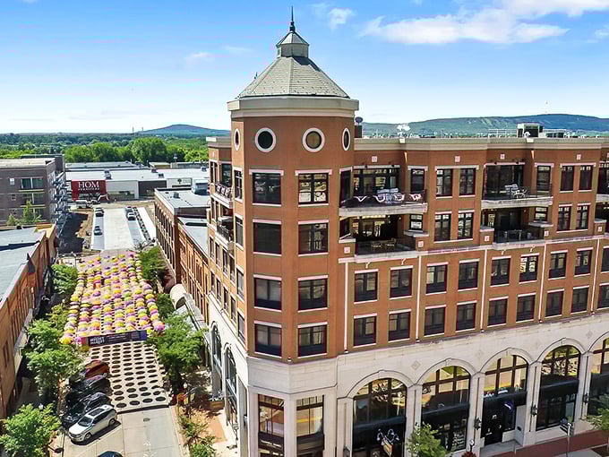 Wausau's downtown showcases a perfect blend of historic charm and modern amenities, with the Wisconsin River flowing nearby.