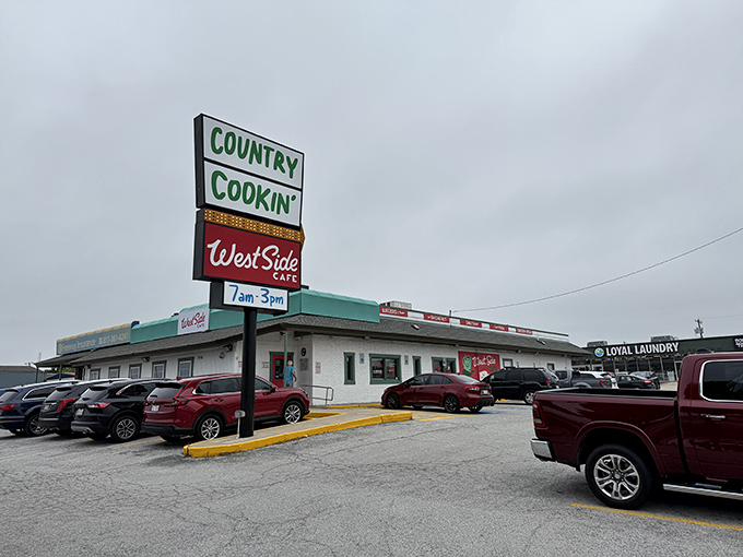 The "Country Cookin'" sign doesn't lie – West Side Cafe delivers homestyle breakfast that would make your grandmother proud.