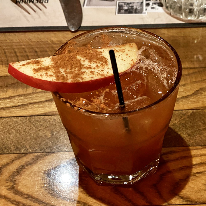 An Apple Butter Old Fashioned that tastes like autumn took a mixology class—Pennsylvania Dutch tradition meets cocktail hour sophistication.
