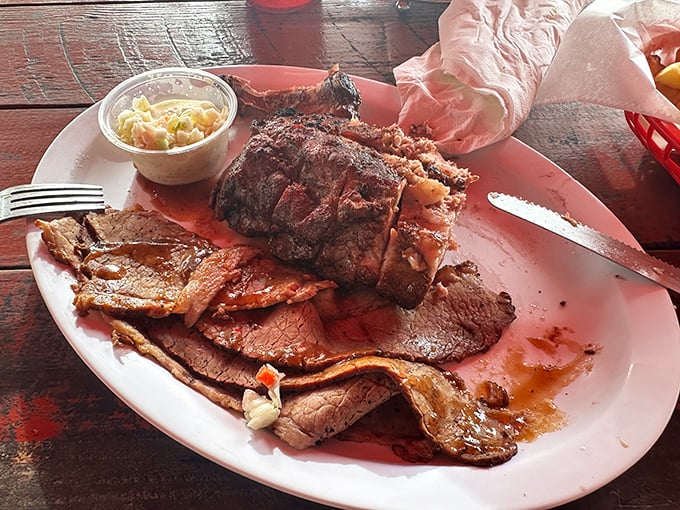 When you can't decide which meat deserves your attention, the answer is simple: all of them. This platter is barbecue democracy at its finest.
