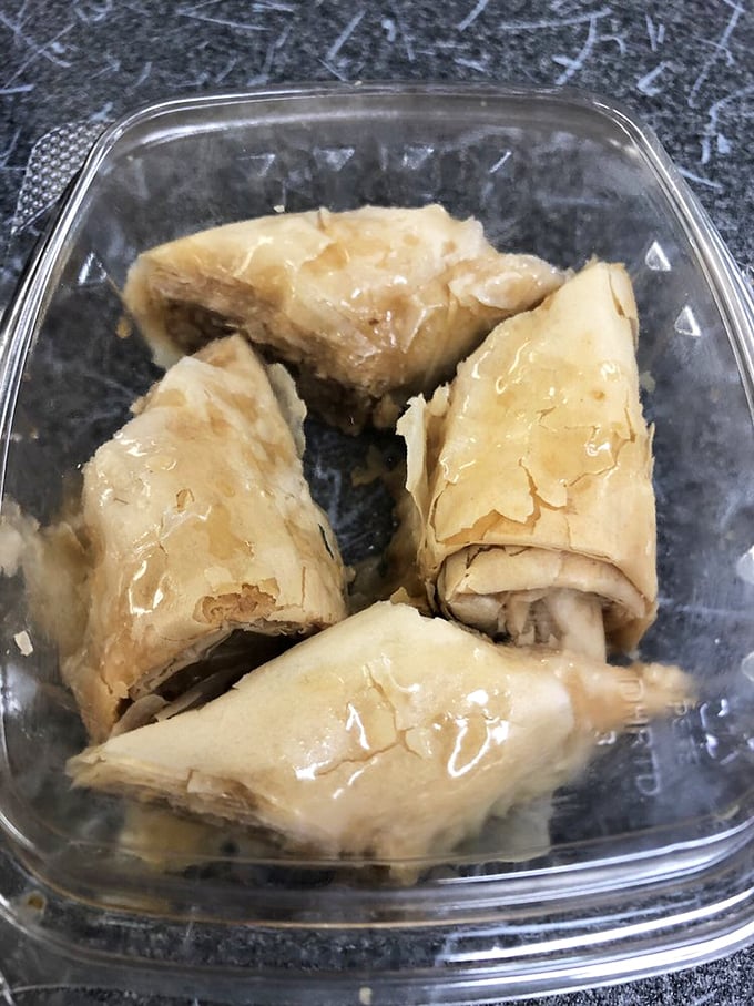 Flaky, honey-kissed layers of phyllo cradle a nutty filling. This baklava doesn't just end a meal—it provides the perfect sweet punctuation mark.