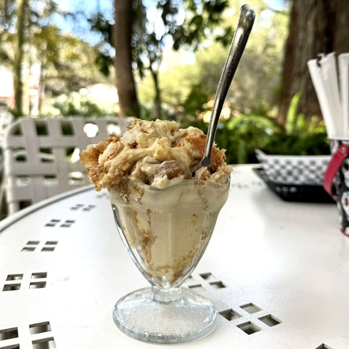 Ice cream and cake living their best life together—like a culinary version of The Golden Girls, but with more sugar and fewer wisecracks.